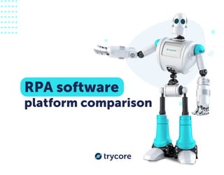 Robotic process automation (RPA) software comparison • Trycore | PPT
