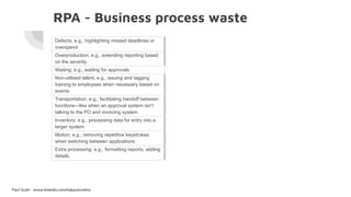 100+ tasks that can automated with RPA | PPT