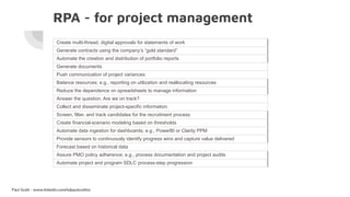 100+ tasks that can automated with RPA | PPT