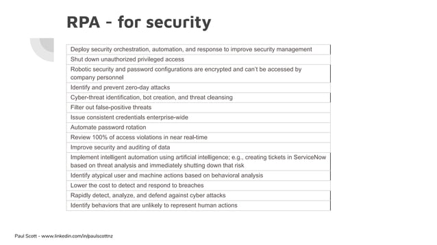 100+ tasks that can automated with RPA | PPT