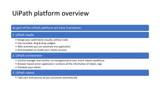 RPA training for Beginners using UiPath | PPT
