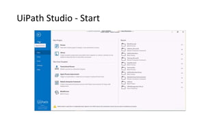 RPA training for Beginners using UiPath | PPT
