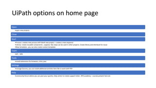 RPA training for Beginners using UiPath | PPT