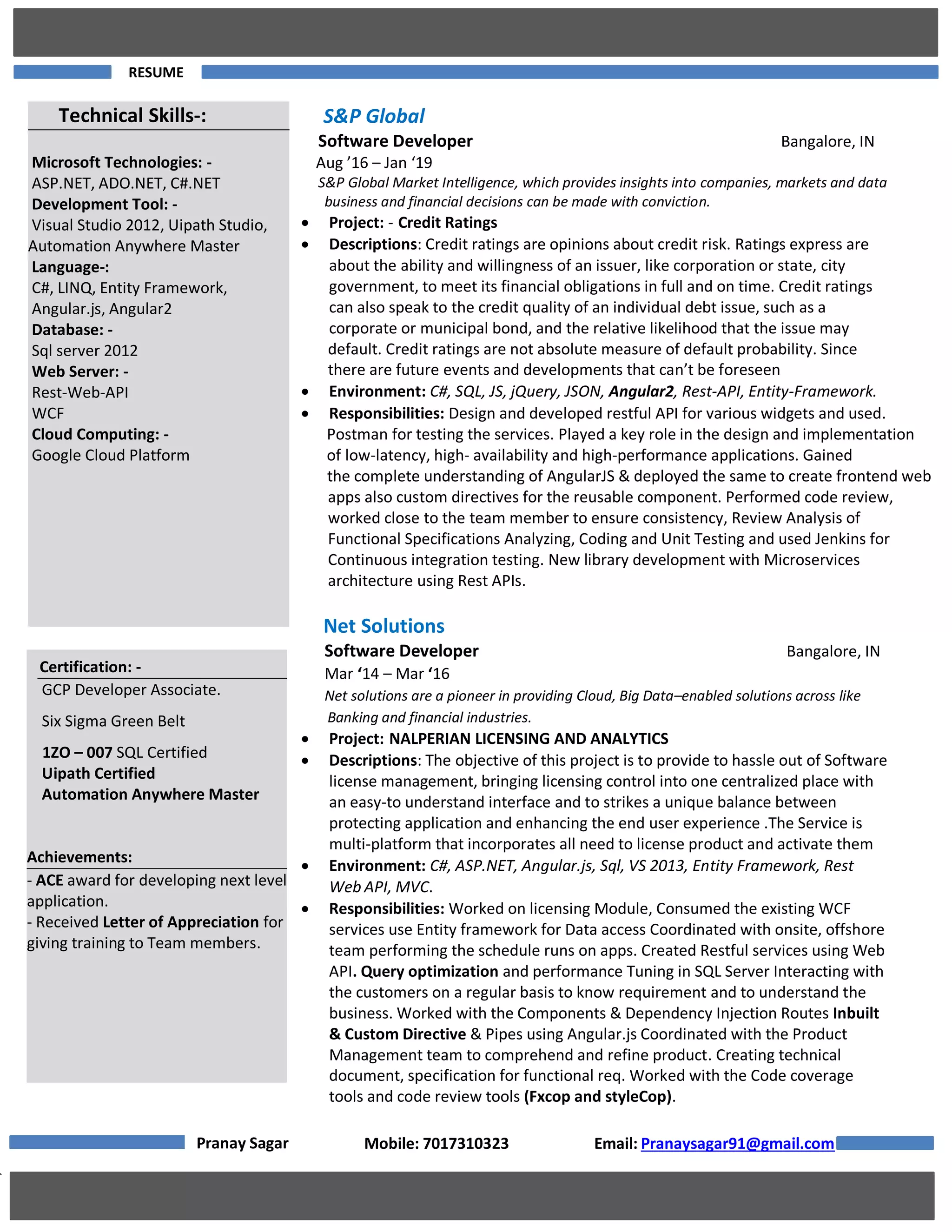 RPA Consultant Certified in UiPath and Automation Anywhere | PDF