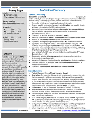 RPA Consultant Certified in UiPath and Automation Anywhere | PDF