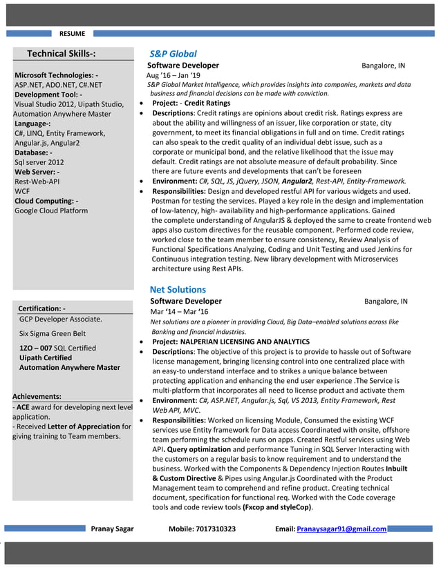 RPA Consultant Certified in UiPath and Automation Anywhere | PDF