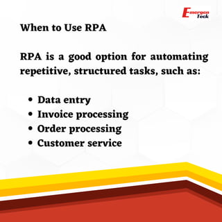 RPA vs. AI Which Automation Technology Suits Your Needs | PDF
