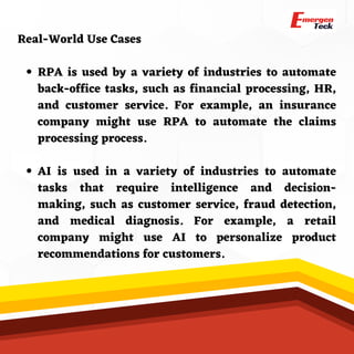 RPA vs. AI Which Automation Technology Suits Your Needs | PDF