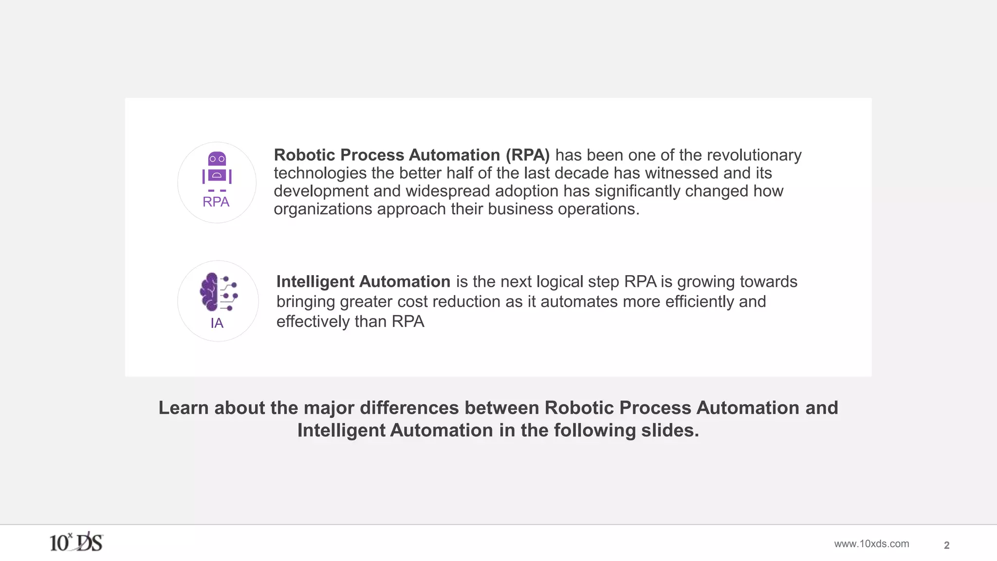 Robotic Process Automation vs Intelligent Automation | PPT Robotic Process Automation vs Intelligent Automation | PPT