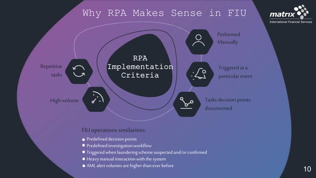 Robotic Automation Process (RPA) Webinar - By Matrix-IFS | PPT