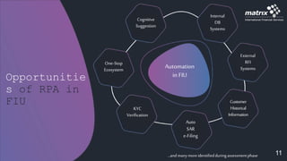 Robotic Automation Process (RPA) Webinar - By Matrix-IFS | PPT