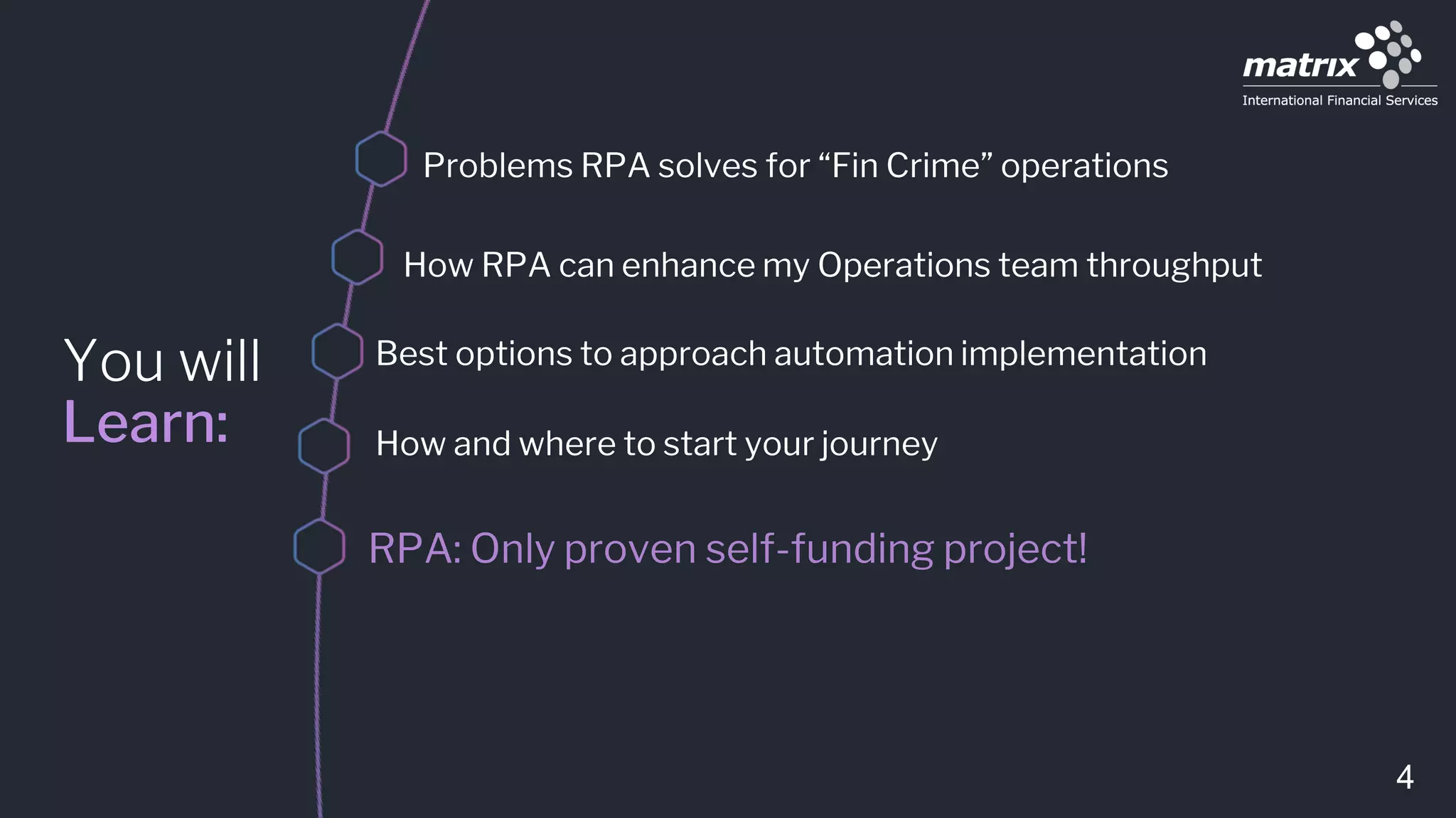 Robotic Process Automation (RPA) Webinar - By Matrix-IFS | PPT