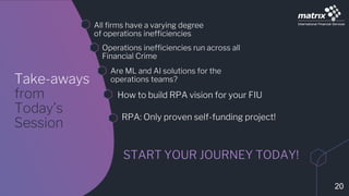 Robotic Process Automation (RPA) Webinar - By Matrix-IFS | PPT