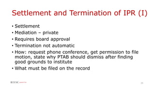 Inter Partes Review of Patents | PPTX