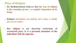 RELIGIOUS PURALISM - Dr. S. Radhakrishnan | PPTX