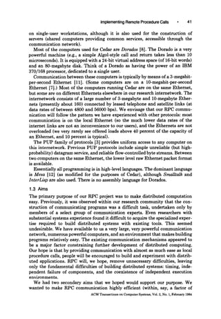 Implementing Remote Procedure Calls | PDF