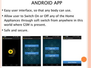 Home automation and Digital notice board using android app | PPTX ...