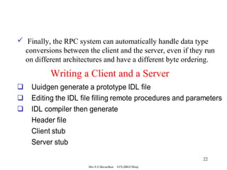 Rpc | PPT | Operating Systems | Computer Software and Applications