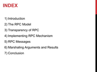 Remote Procedure Call in Distributed System | PPTX