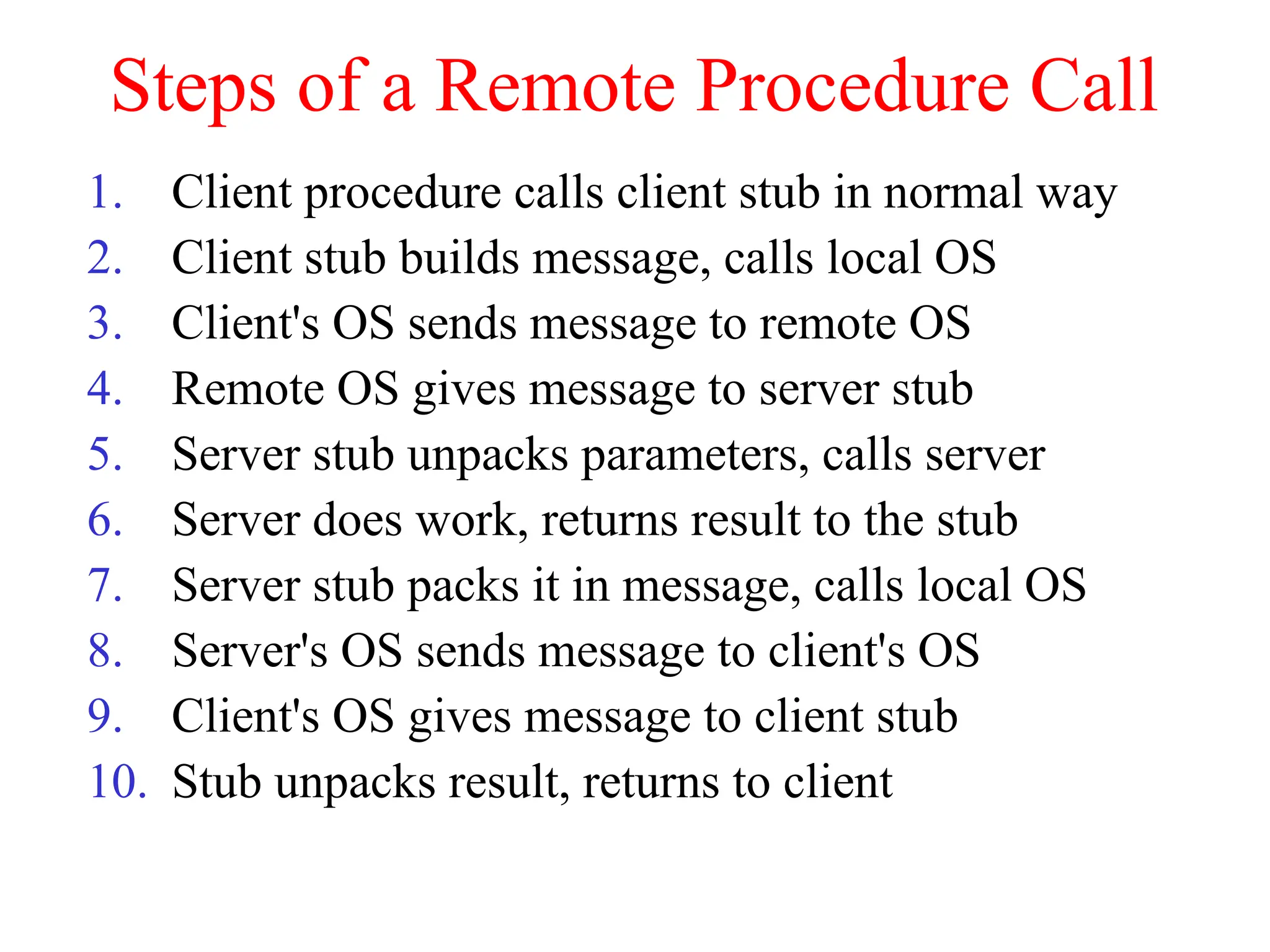 Remote Procedure Call related to computer newtork.ppt