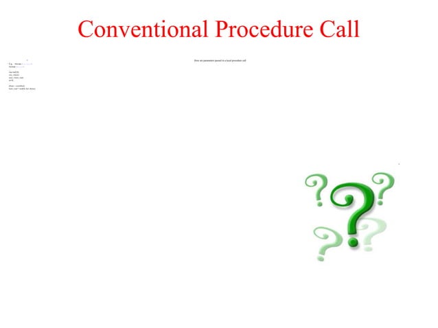 Remote Procedure Call related to computer newtork.ppt