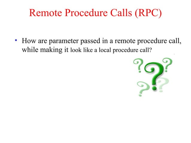 Remote Procedure Call related to computer newtork.ppt