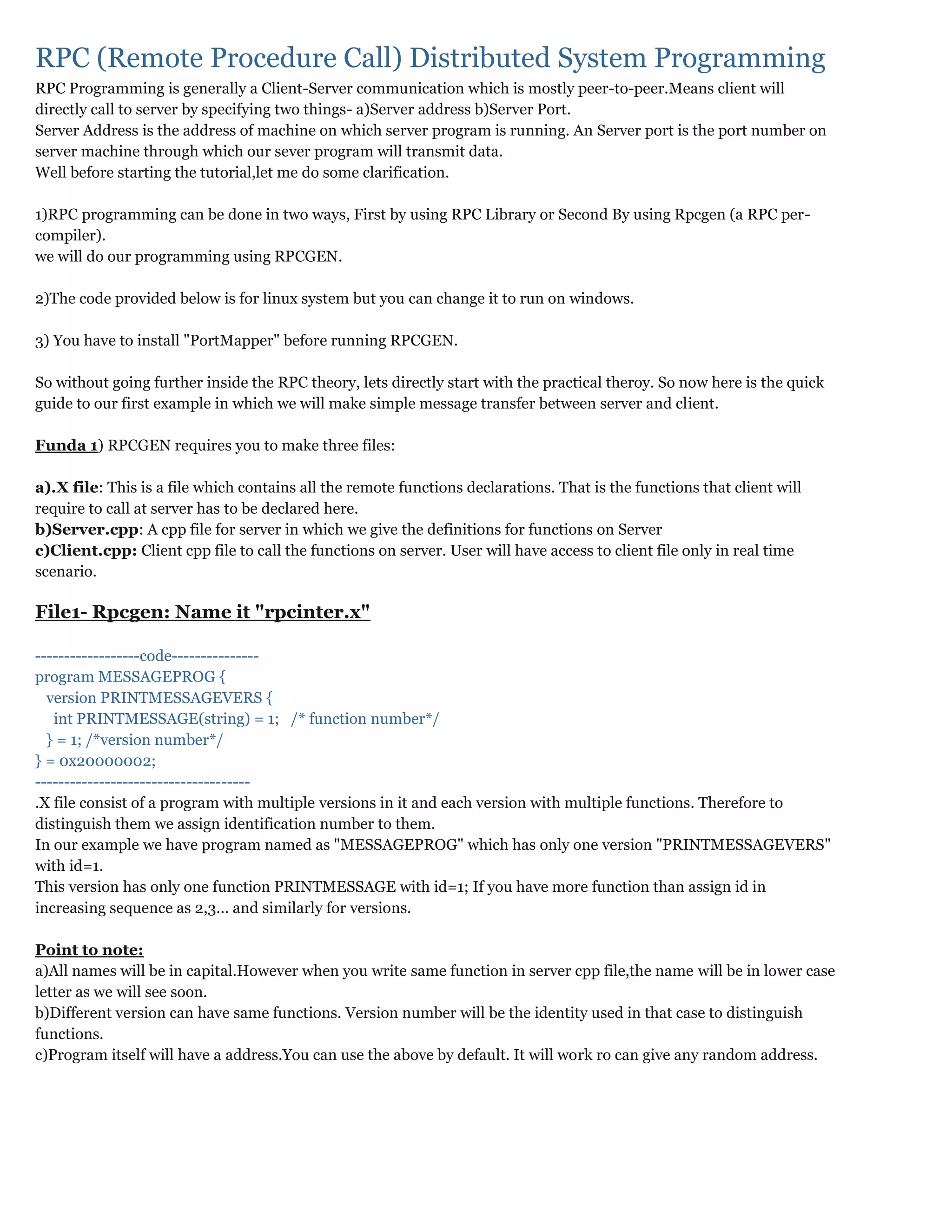 Rpc mechanism | DOCX