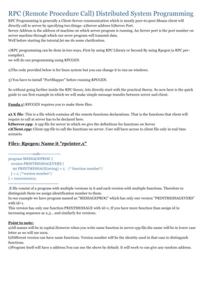 Rpc mechanism | DOCX