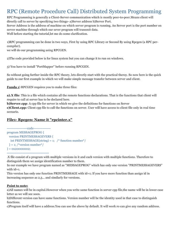 Rpc Mechanism Pdf Free Download
