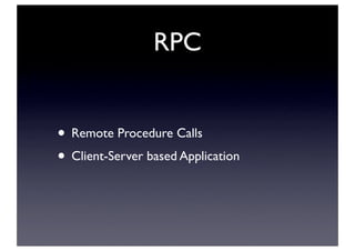 RPC protocols | PPT