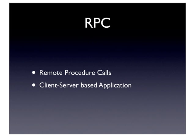 RPC protocols | PPT