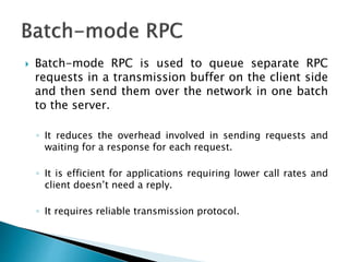 RPC: Remote procedure call | PPTX