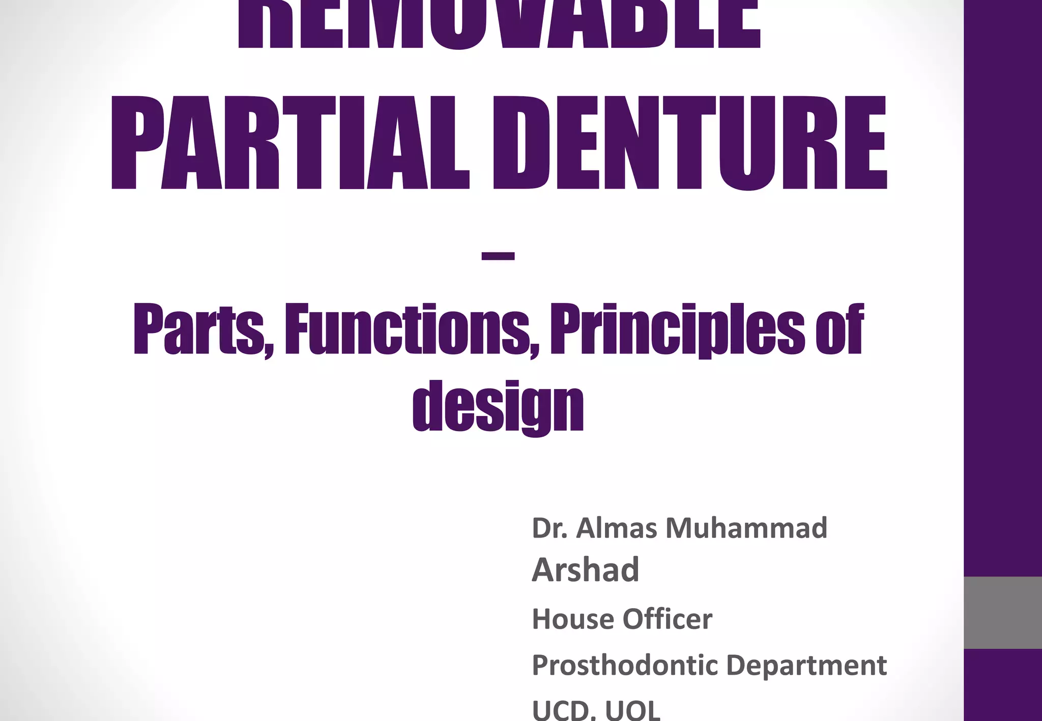 Removable partial denture | PPTX