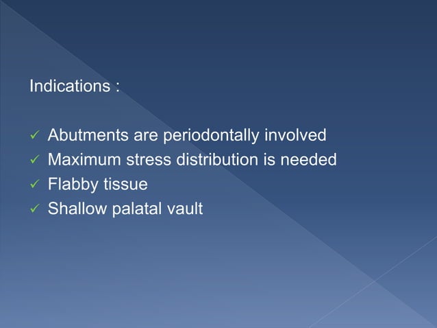 RPD Major Connectors | PPSX | Dental Health | Diseases and Conditions