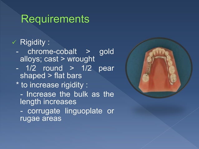 RPD Major Connectors | PPSX | Dental Health | Diseases and Conditions