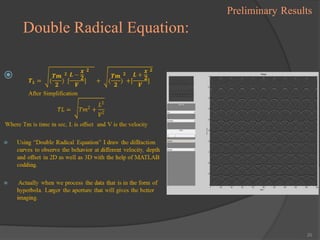 Seismic Imaging using wave theory | PPT