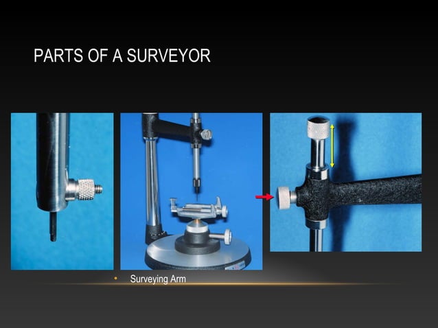 removable partial denture survey lines, path of insertion, guide planes ...