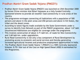 Rural Infrastructure development and Technology misssions | PPTX