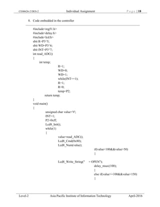 Door control embedded system using accelerometer sensor | PDF