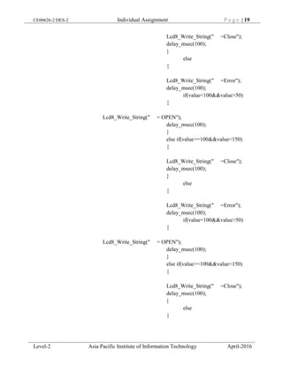 Door control embedded system using accelerometer sensor | PDF