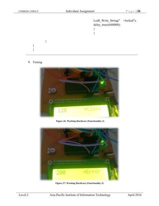 Door control embedded system using accelerometer sensor | PDF