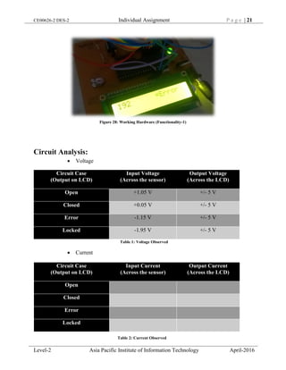 Door control embedded system using accelerometer sensor | PDF