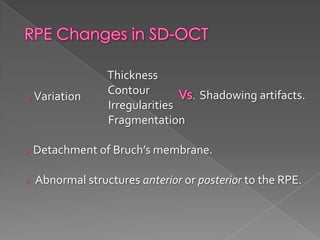 RPE changes in OCT | PPTX