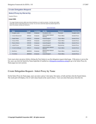 Peoplesoft AWE_hcm_delegation_framework | PDF