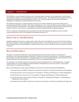 Peoplesoft AWE_hcm_delegation_framework | PDF
