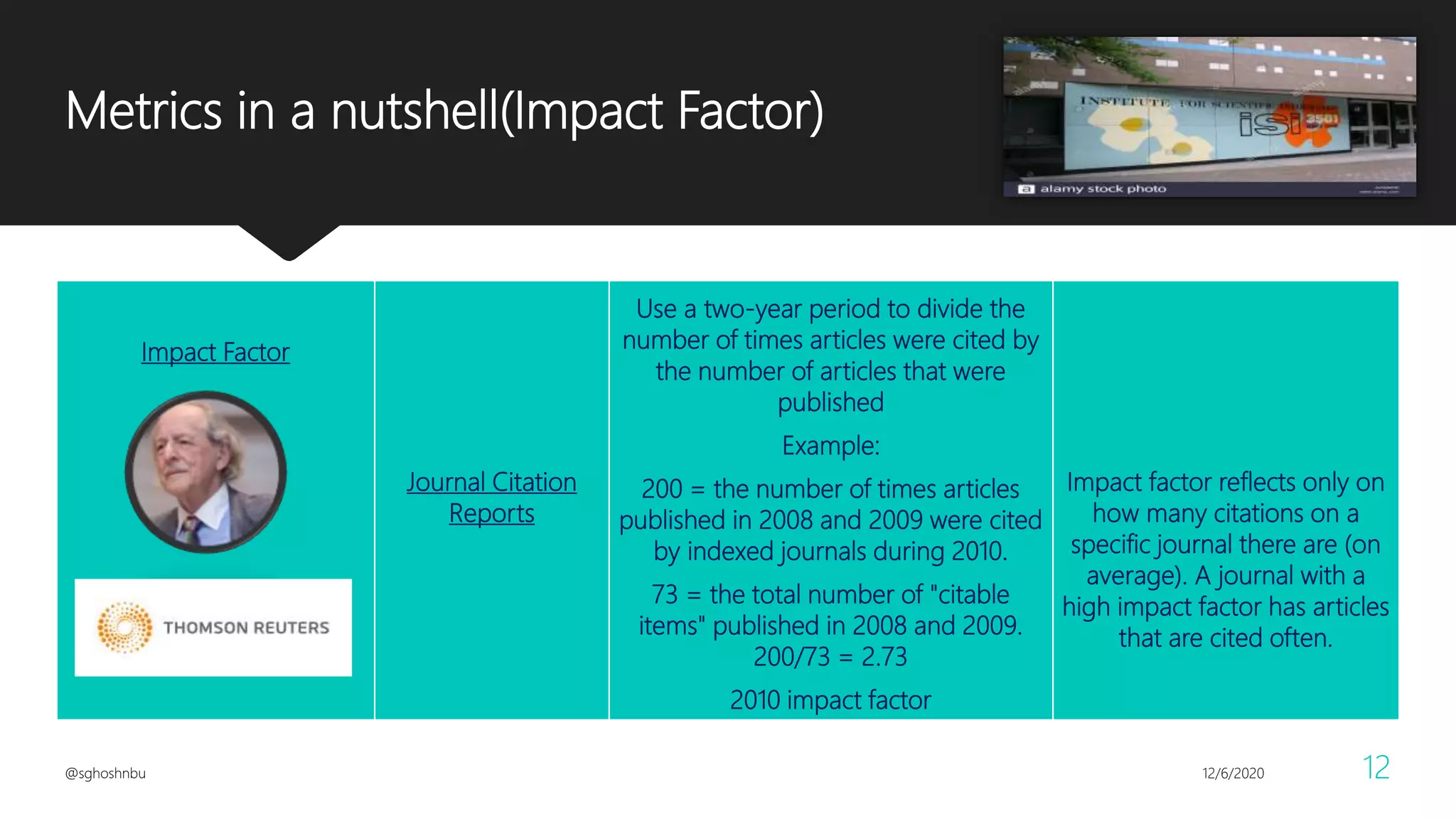 Impact Factor Journals as per JCR, SNIP, SJR, IPP, CiteScore | PPTX