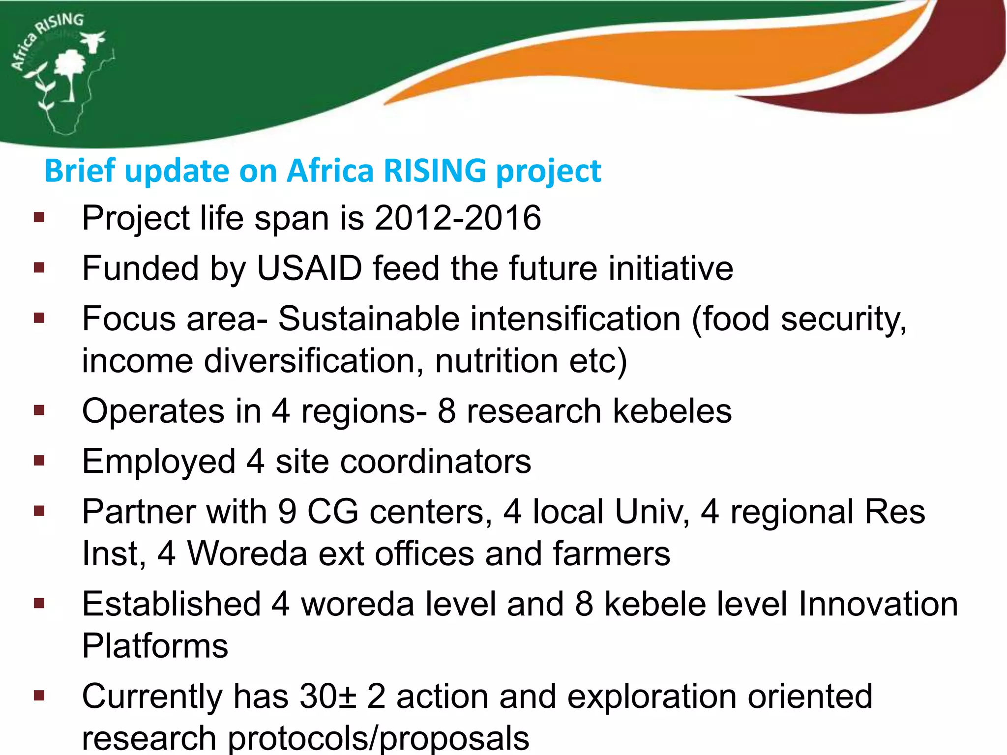 Research protocol development on Enset in Ethiopia | PPTX
