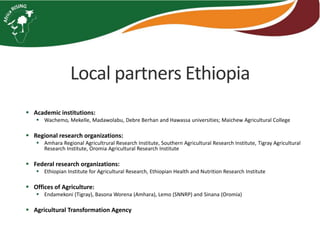 Research protocol development on Enset in Ethiopia | PPTX
