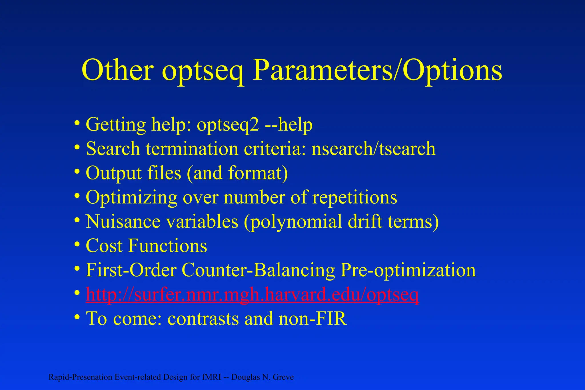 event related functional Magnetic Resonance Imaging design | PPT
