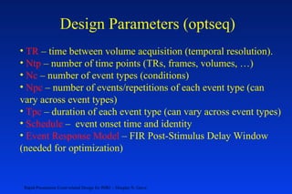 event related functional Magnetic Resonance Imaging design | PPT